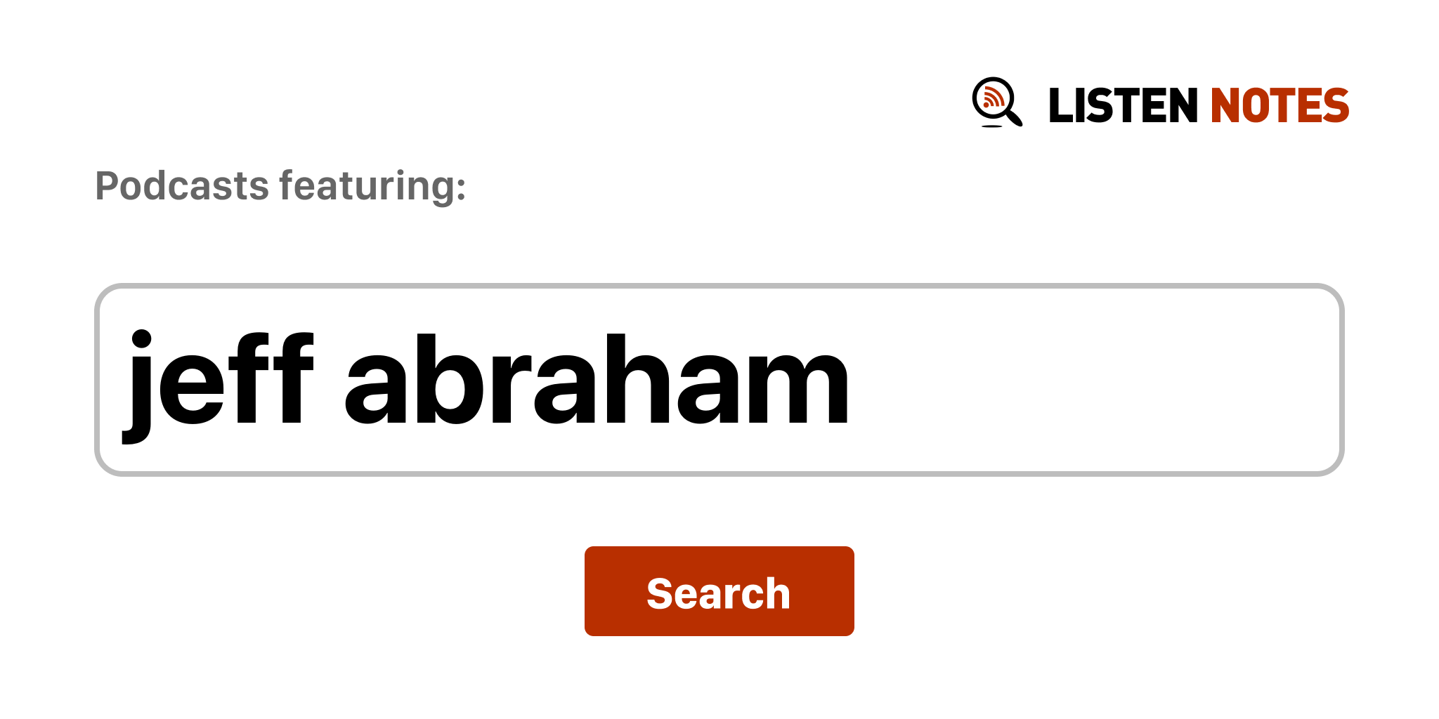 Jeff Abraham - Episódios de podcast principais